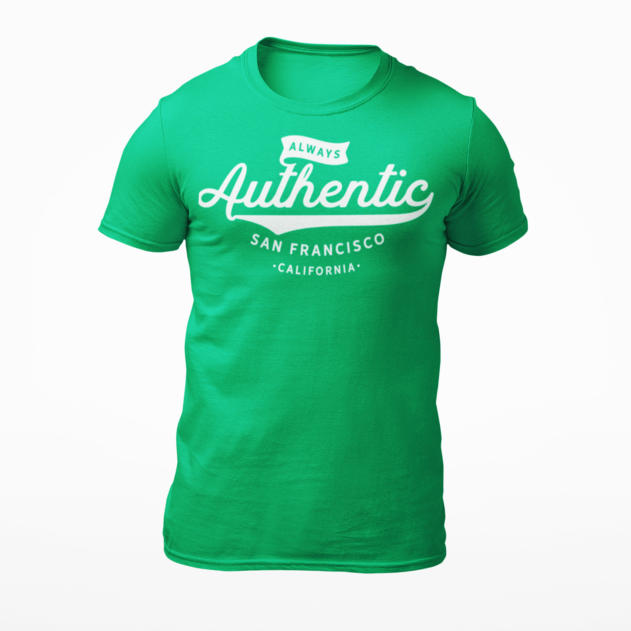 Various Colours - 'Always Authentic' T-Shirts - Quotivation